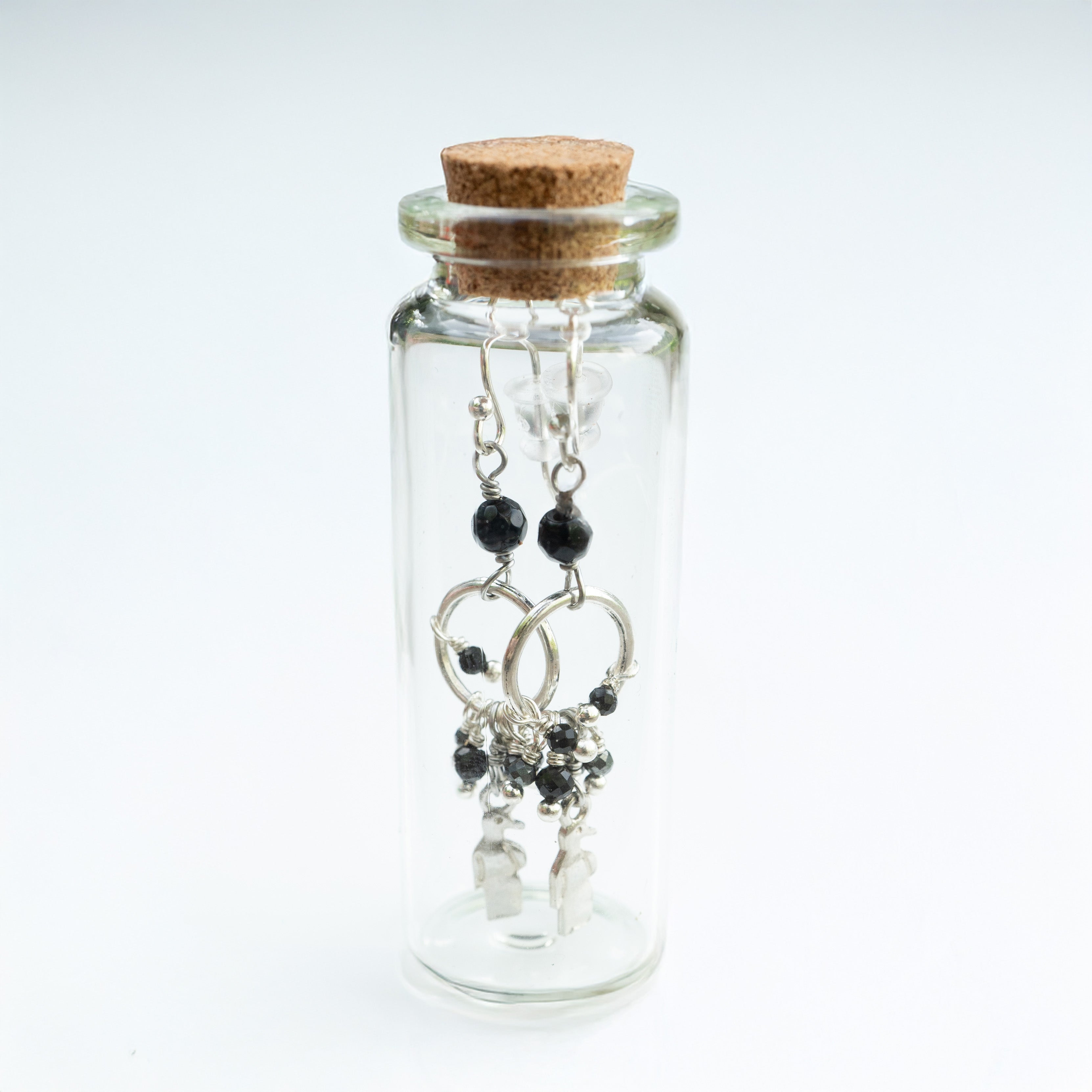 BOTTLED ONYX CLUSTER - SILVER – Roshell Designs