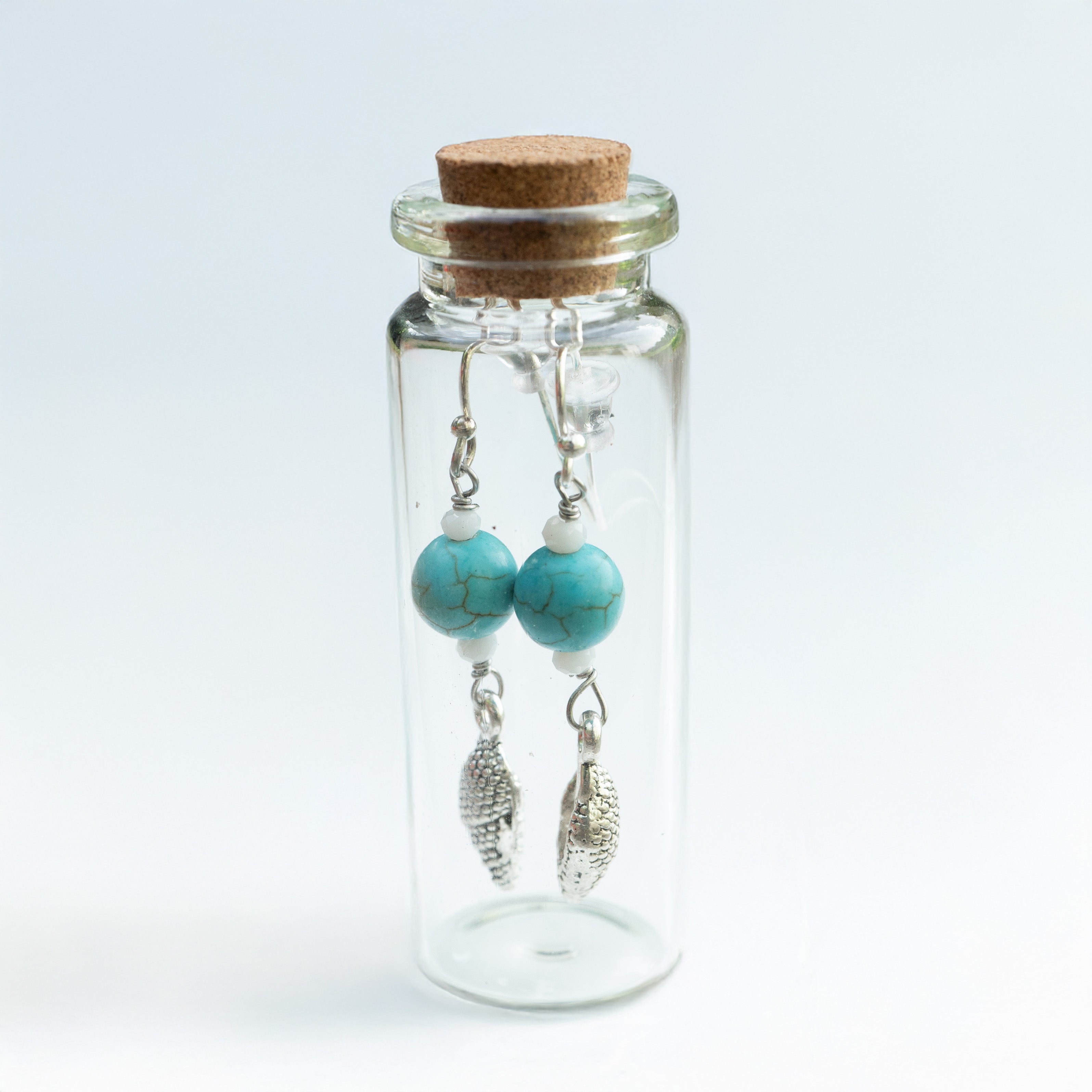 BOTTLED TURQUOISE - SILVER – Roshell Designs