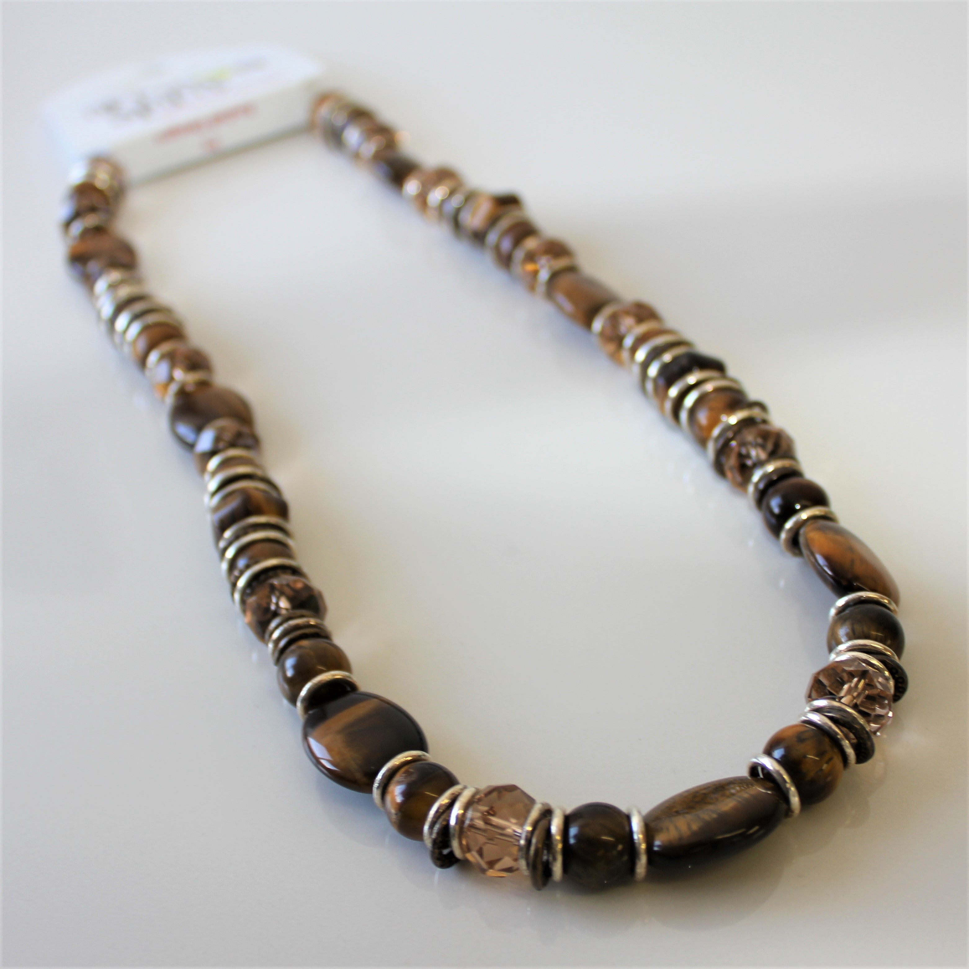 African Spirit Tigers Eye Full Necklace – Roshell Designs